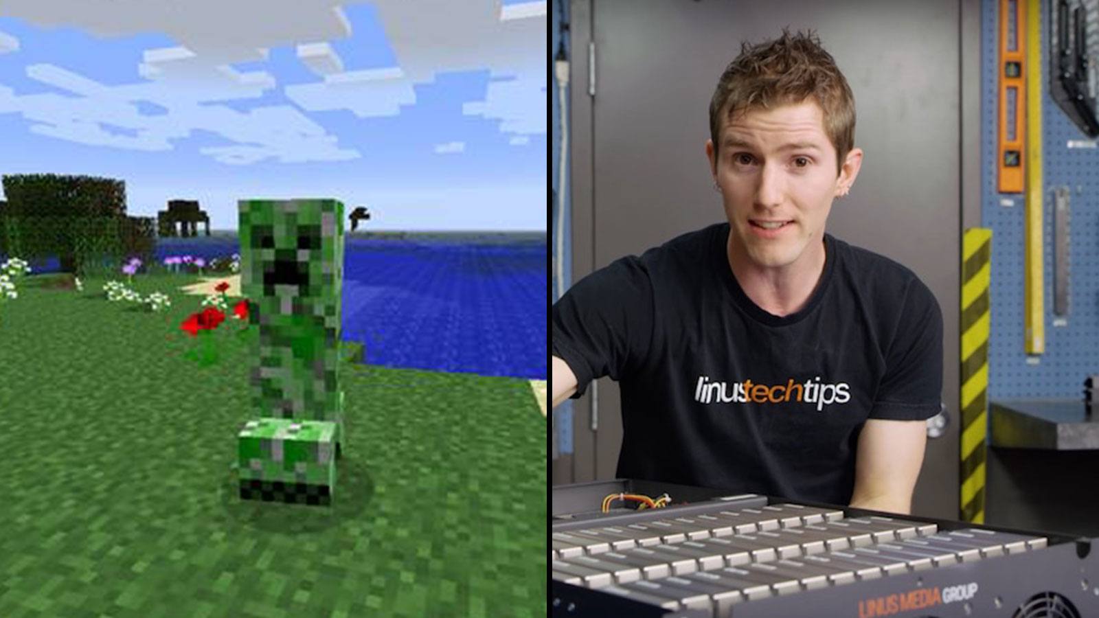Linus Tech Tips a monté un PC customisé spécial Minecraft de dingue ...