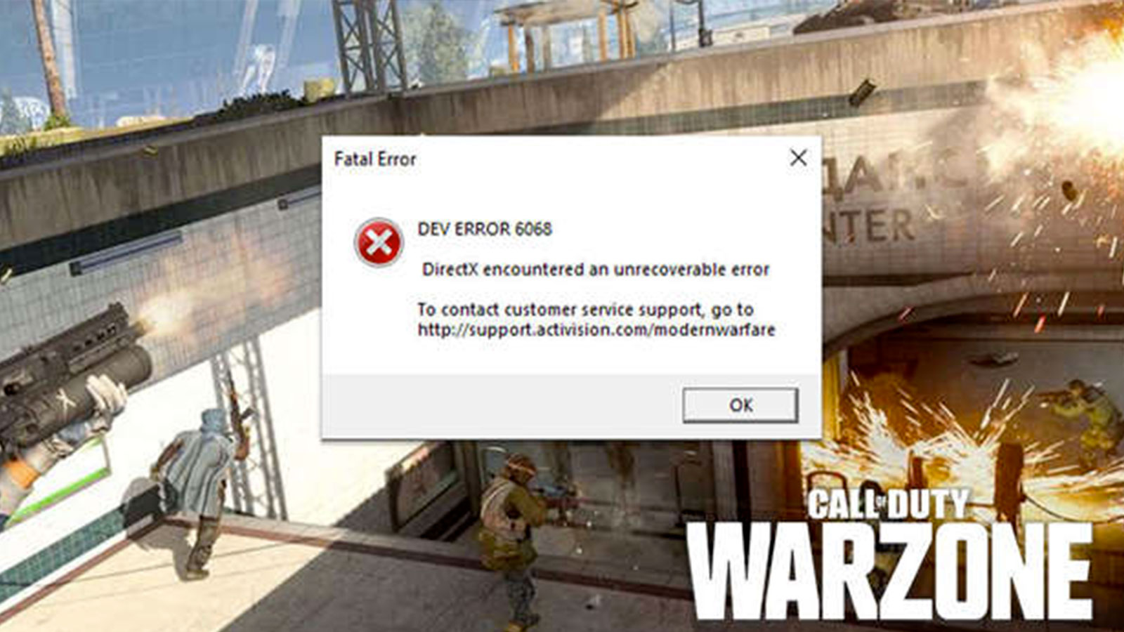 Comment se débarrasser du message DEV ERROR 6068 sur Warzone PC ...