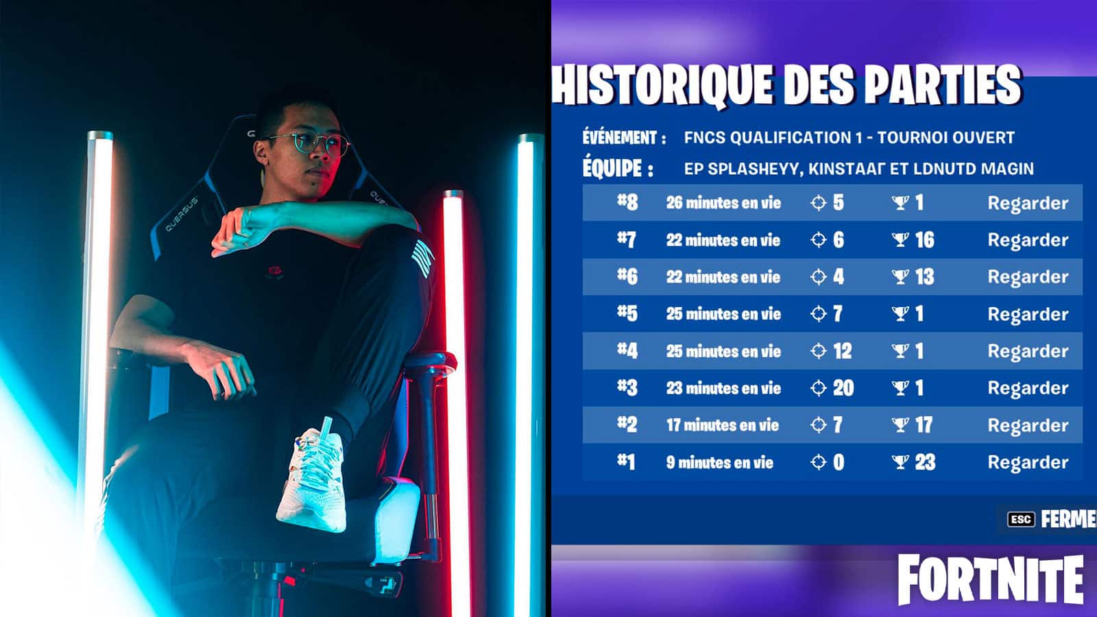 Kinstaar explique pourquoi il ne veut plus streamer les FNCS de ...